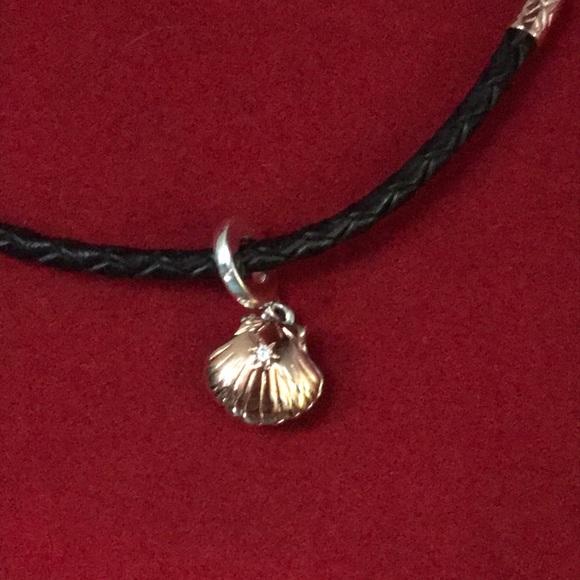 Pandora | Jewelry | Pandora 223 Club Charm Sea Shell Pearl Dangle ...